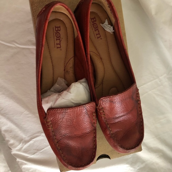 Born | Shoes | Born Red Leather Loafer | Poshmark
